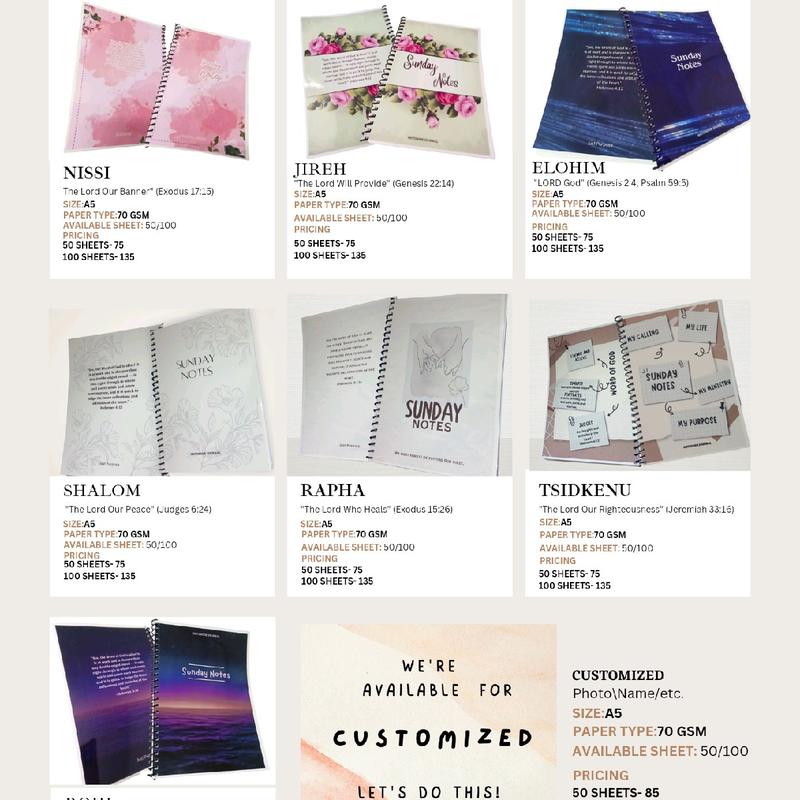 Sunday Notes /Notebook Journal - TikTok Shop Philippines