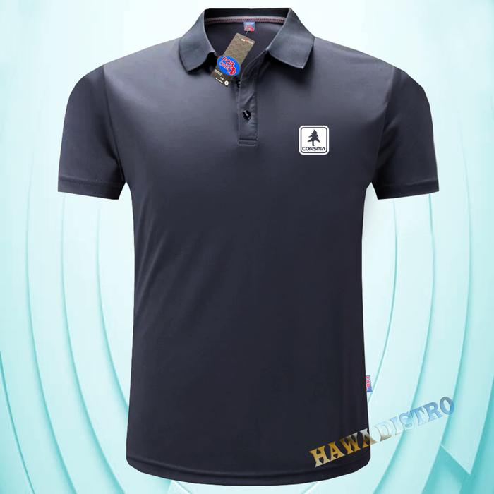 Jual Bisa ( COD ) - Polo Kerah Logo Consina Blok Putih - Kaos Krah ...