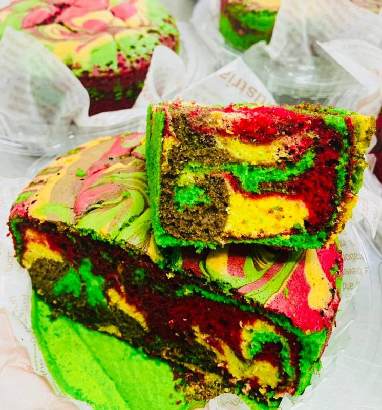 KEK MARBLE RAINBOW rendah gula - TikTok Shop Malaysia