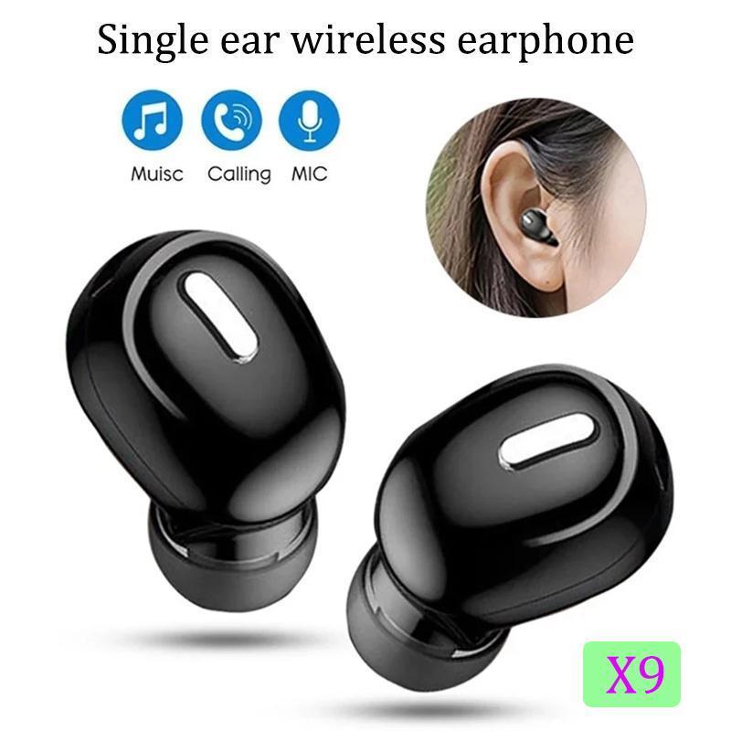 X9 Wireless Headphones Bluetooth 5.0 Earphones With Mic Single - TikTok ...