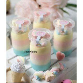 RORA - (10 Pcs) 120/150ml Dadih Bekas Puding Microwaveable Plastik ...