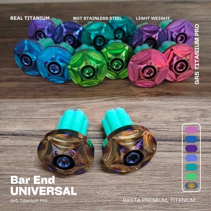 Gr5 Titanium Bar End for Motorcycle Handle Bar- 1 Pair - TikTok Shop ...