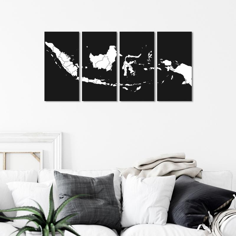 Hiasan Dinding Map Peta Indonesia Poster Dinding Desain Map Peta ...