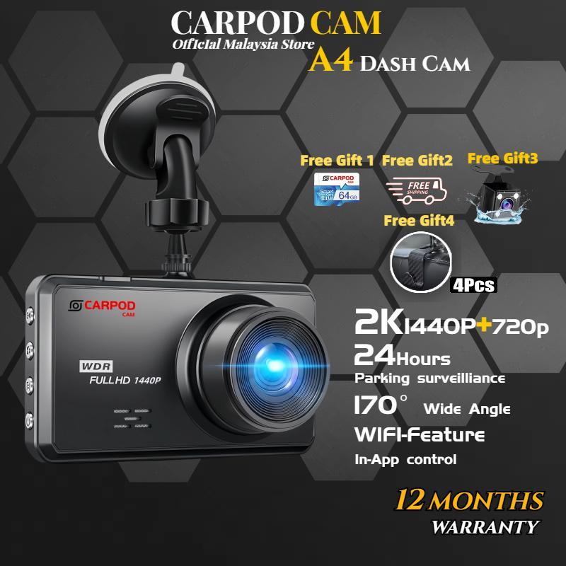 2024 NewWI-FI Dash Cam Front and Rear,1440P+720P HD Dual Das - TikTok ...