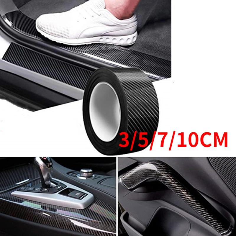 1m Car Sticker DIY 3D Carbon Fiber Vinyl Self Adhesive Film Door ...