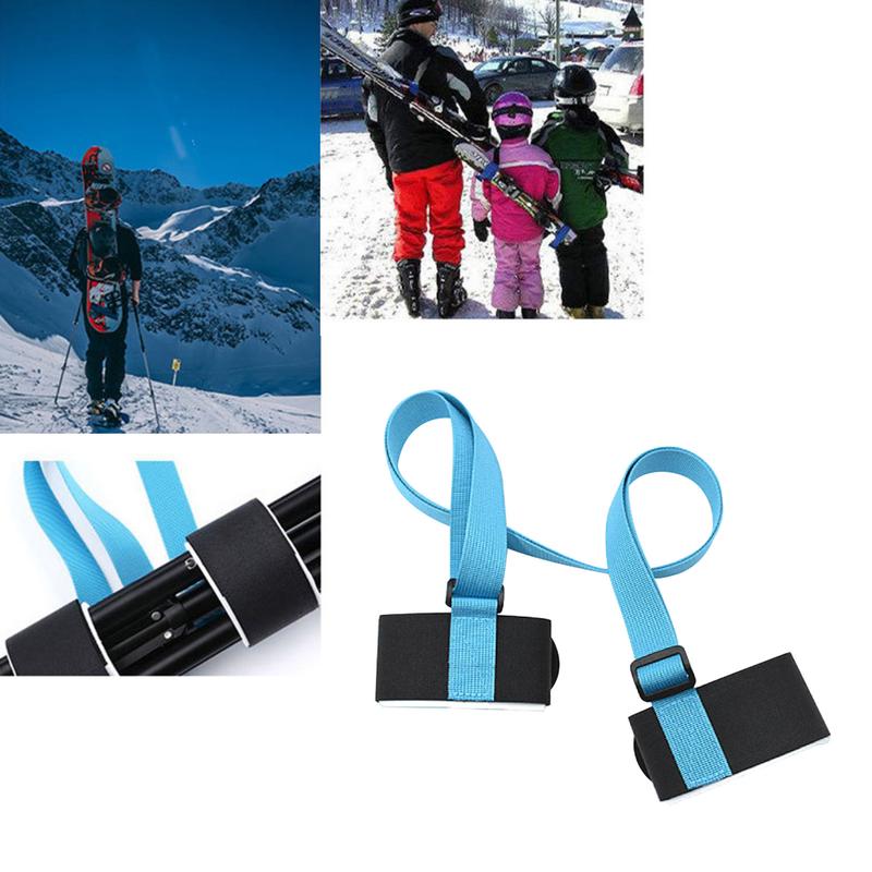bhdfrin_ Skiing Adjustable Shoulder Carrier Handle Strap Porter ...