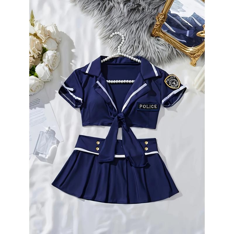 Sexy Lingerie Pure Desire Sexy Police Uniform Split Set Nightclub ...