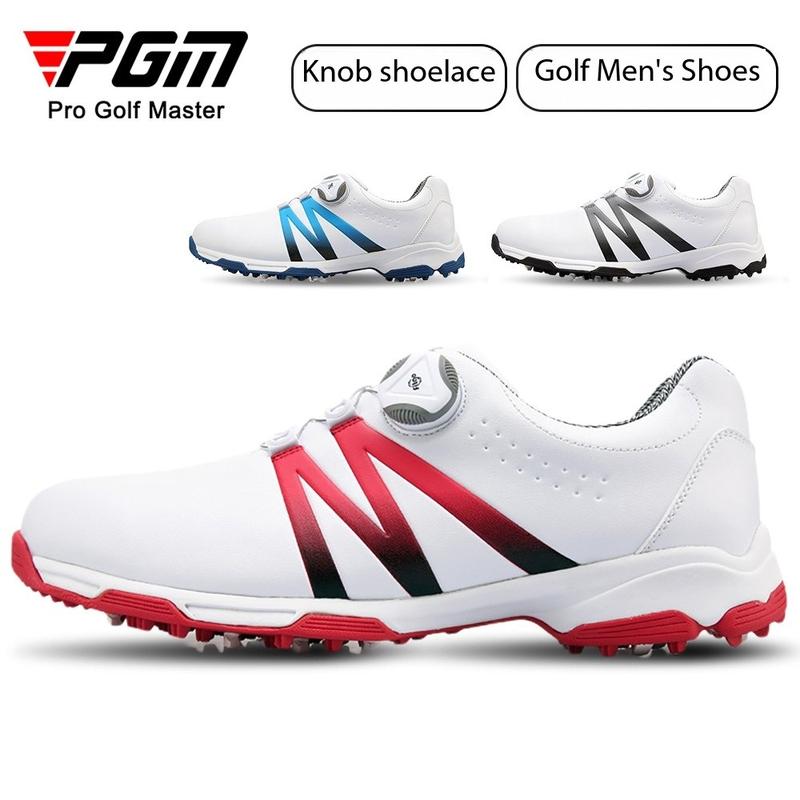 [PGM] Golf Shoe Men's Waterproof Antiskid Shoe Rotating Buckle Sneaker ...