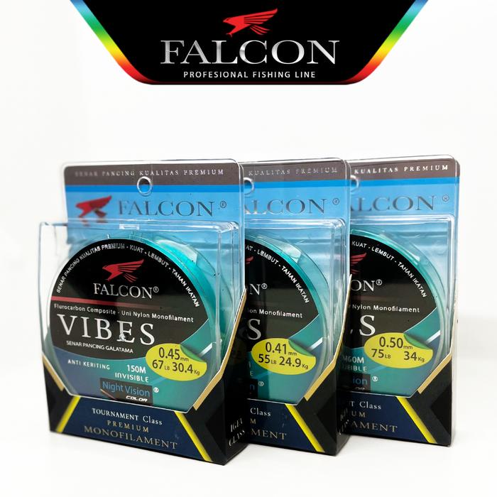 Promo Senar Pancing Galatama Falcon Vibes 150 meter Umpan - 0.16mm ...
