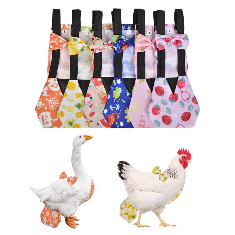 6pcs Chicken Diapers For Hens Reusable Duckling Washable Waterproof Pet ...