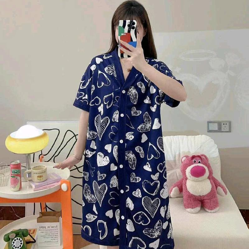 Korean V-neck Daster Cotton Womenswear free size - TikTok Shop Philippines