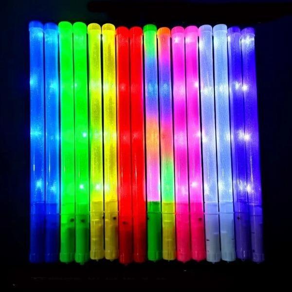 5 Pcs Flashing Glow Sticks Multicolor Glow Sticks Led Plasti - TikTok ...