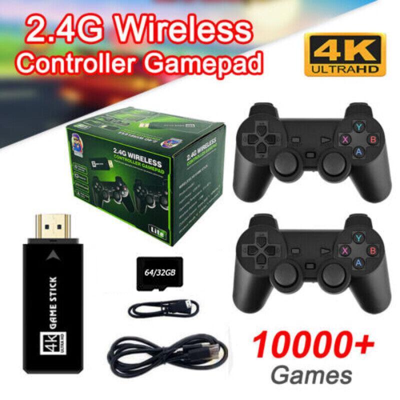 Wireless 4K HDMI Video Game Console Retro 10000+Games TV Stick - TikTok ...