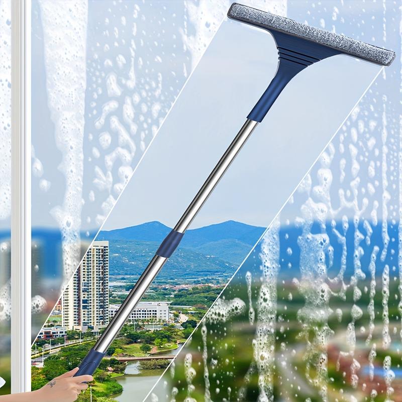 Double-Sided Retractable 2 in 1 Glass Wiper - 1pc Window Scraper, Water ...
