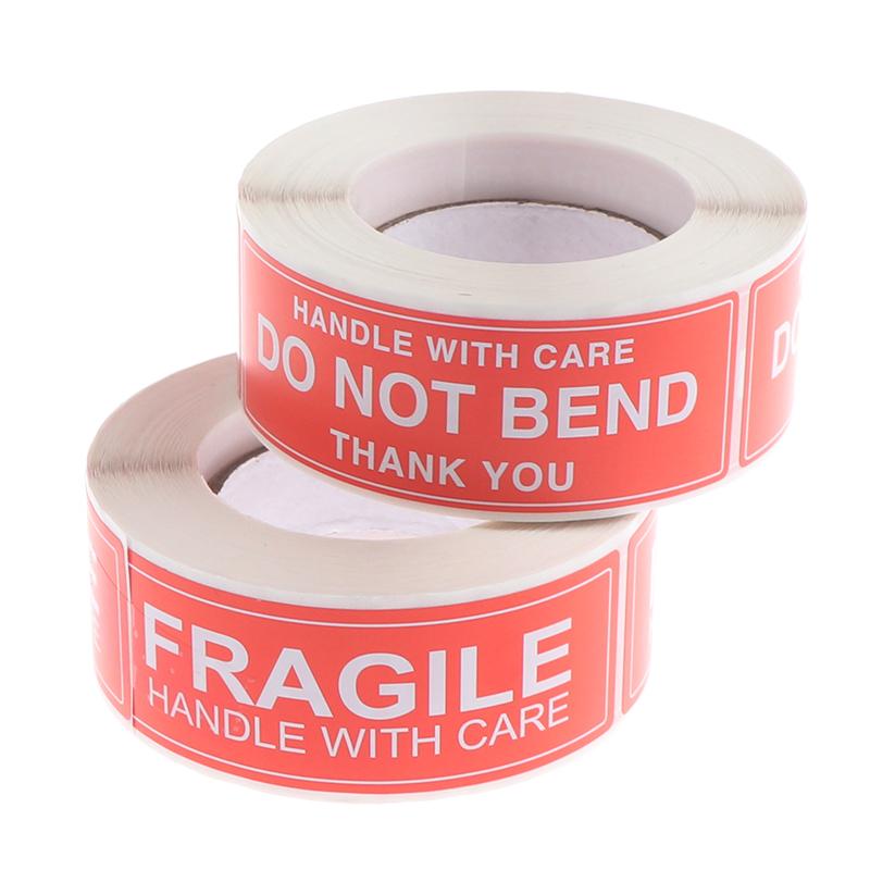 250Pcs Fragile Warning Stickers Handle With Care Do not Bend - TikTok ...