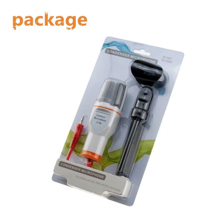 SF-666 Record RGB Condenser Microphone for iPhone Android Laptop ...
