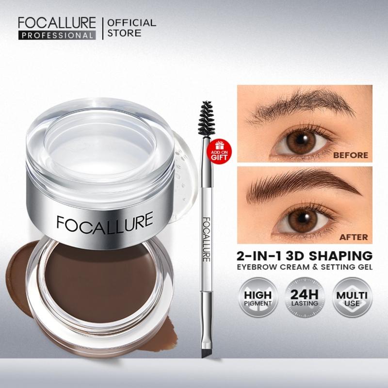 FOCALLURE 2-in-1 Transparent Eyebrow Gel Tinted Eyebrow Crea - TikTok ...