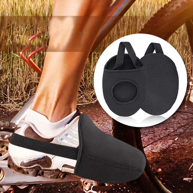 1Pair Bicycle Half Foot Shoe Cover Outdoor Cycling Warm And Windproof ...