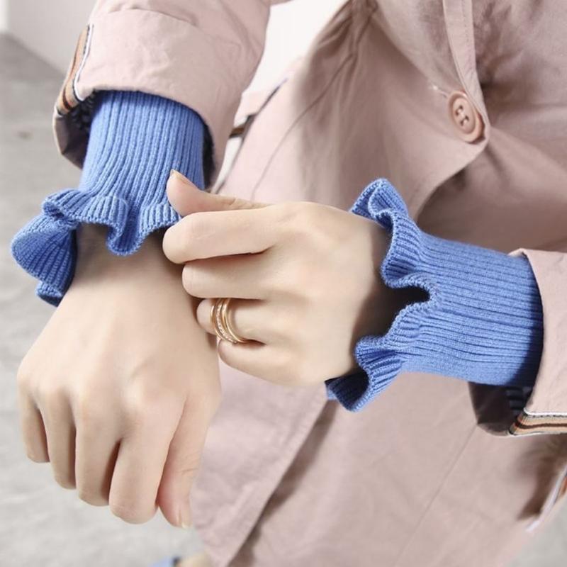 Fake cuff sweater sweater inside with autumn and winter lace - TikTok ...