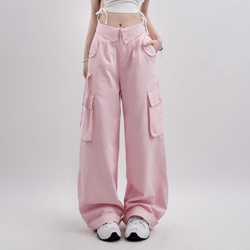 OUTD Overalls Women's Summer New Hot Girl Fashion Brand Multi-Pocket ...