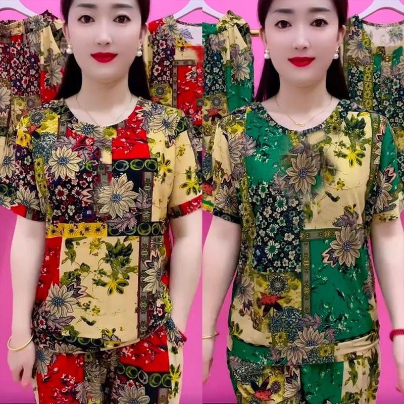 Sut Pakaian Ibu, Set Dua Keping, Fesyen Musim Panas, Longgar - TikTok ...