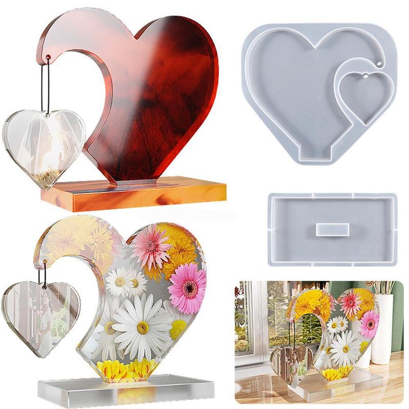 Bingkai Acuan Epoxy Resin DIY Kreatif, Hiasan Cinta Berganda - TikTok ...
