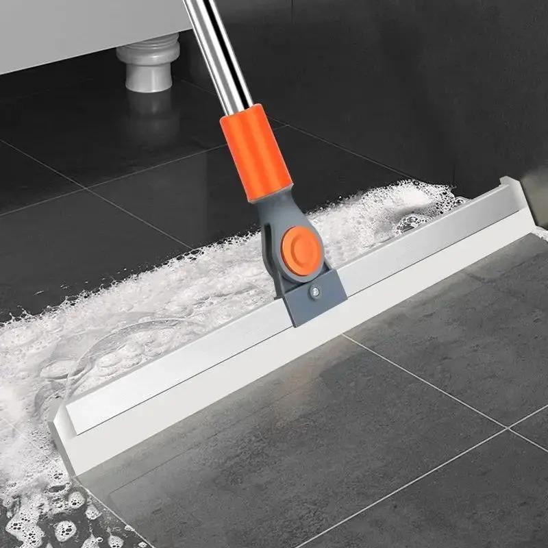 Long Handled Telescopic Silicone Scraper Broom High Position - TikTok ...