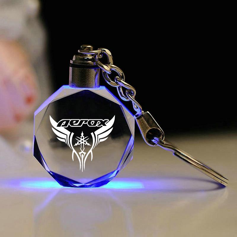 AEROX Key Chain LED Light 7 Color Crystal Customized Keyring - TikTok ...