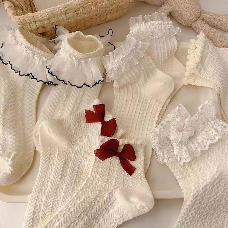 Lace Socks, Women'S, Cute Socks, Japanese Style, JK, Lace Socks ...