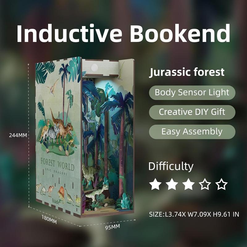 3D Illuminated Book Nook Kit - Enchanted Forest DIY Model with Motion ...