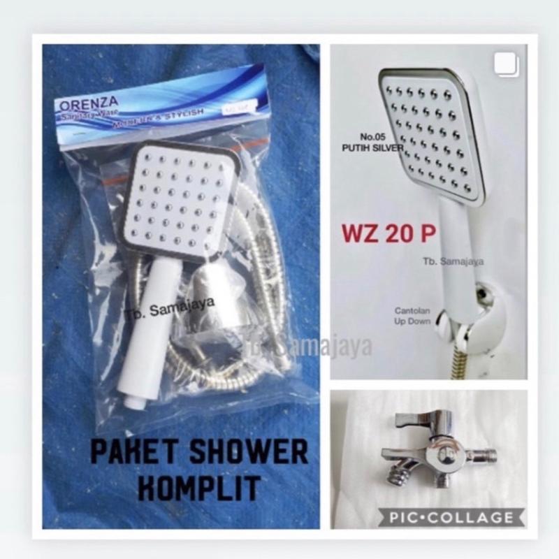 Shower Mandi Putih Minimalis komplit kran cabang . HIGH QUALITY - Shop ...