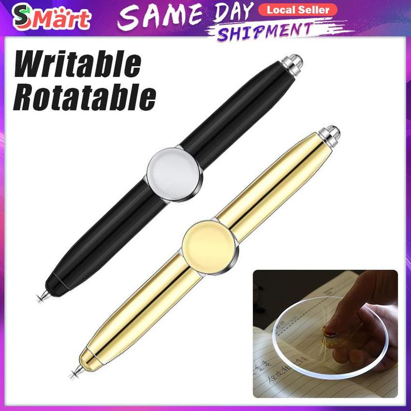 Decompression Finger Rotate Luminous Gyro Pens Toy Fidget Spinner ...