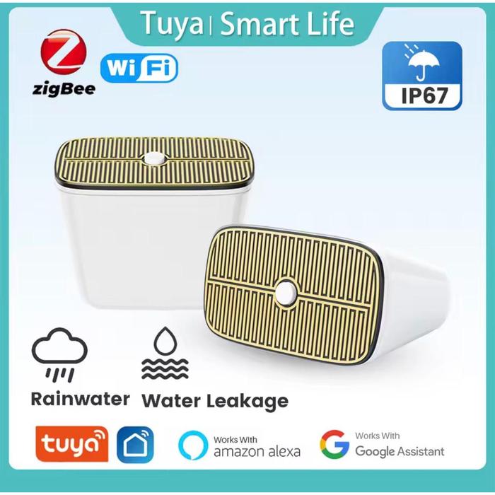 Jual Alat Detektor Air Hujan Dan Kebocoran Air Tuya Zigbee WiFi Smart ...