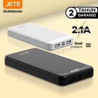 Promo JETE Powerbank Fast Charging C8 10000mAh Power Bank Portable Dual ...