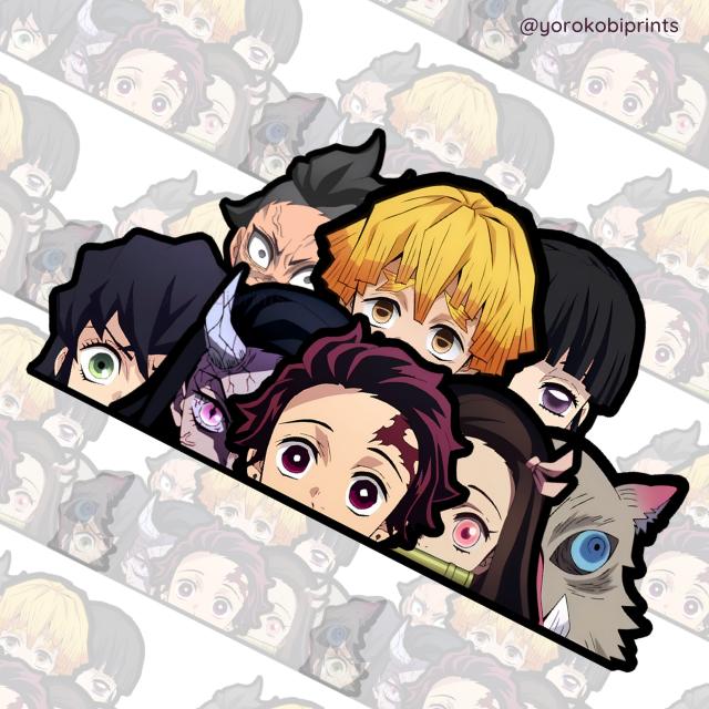 Demon Slayer: Kimetsu no Yaiba - Tanjiro, Nezuko, Inosuke, Zenitsu ...