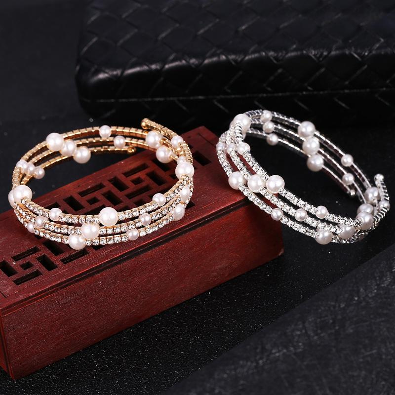 [zyy]New Luxury Wedding Wide 6 Row Bracelets Bangles For Women - TikTok Shop Singapore