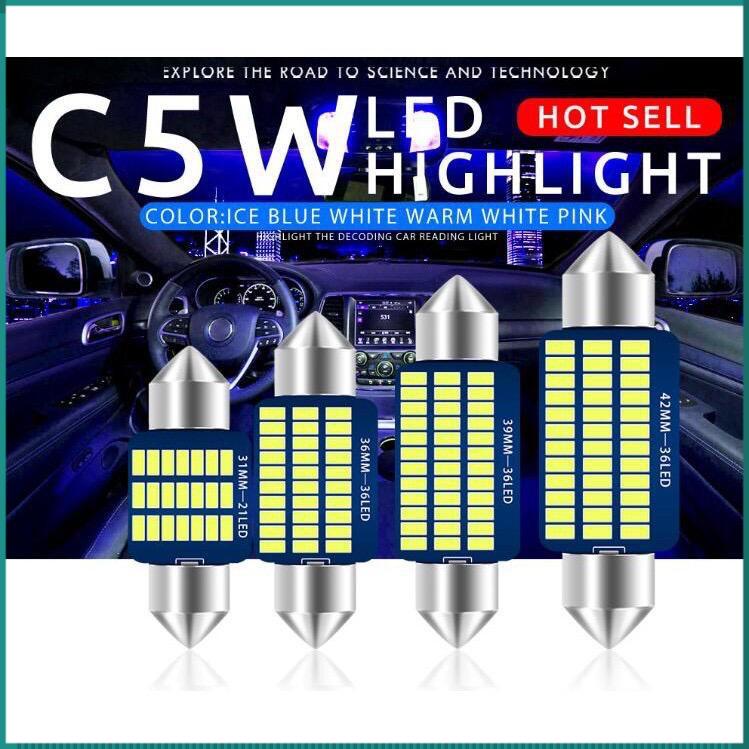 【Ready Stock】1PC Car Interior LED Light Bulb Kit｜T10 & 31/36/39/41mm ...