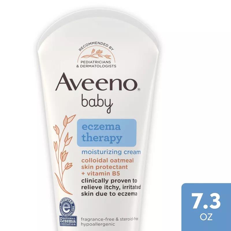 Aveeno Baby Eczema Therapy Moisturizing Cream for Dry, Itchy Skin -7 ...