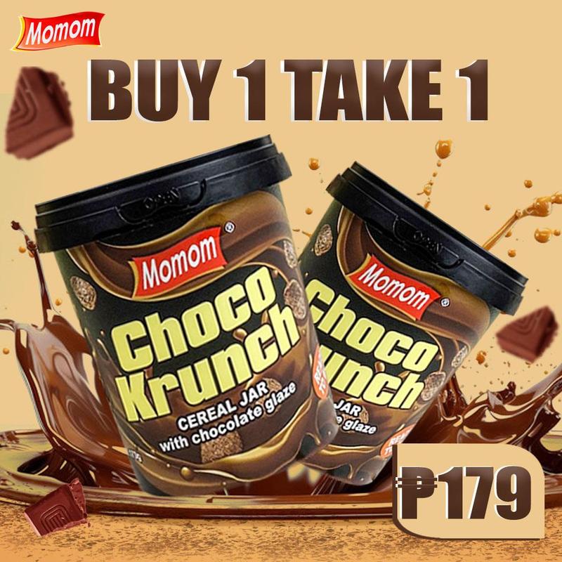 [BUY 1 TAKE 1] Momom Mini Chocolate & Ube Krunch, Crunchy Cereal ...
