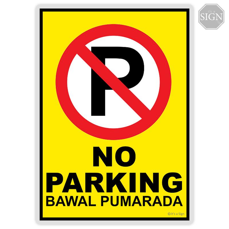 No Parking Bawal Pumarada Sign - Laminated Signage - A4 / A4 - TikTok ...