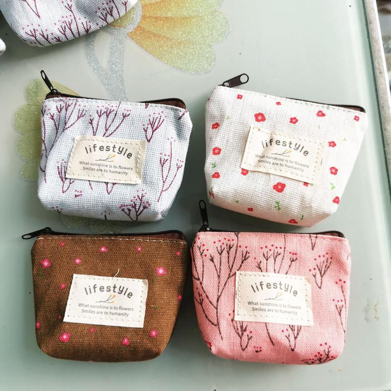 Dompet Syiling Linen Kapas Bunga, Rekaan Bunga Segar Baharu, - TikTok ...