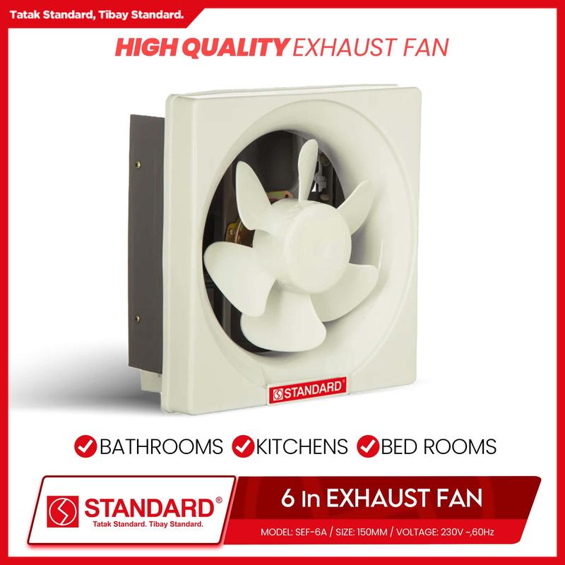 Standard SEF 6A Wall Exhaust Fan 6-Inch - Effective Ventilation ...