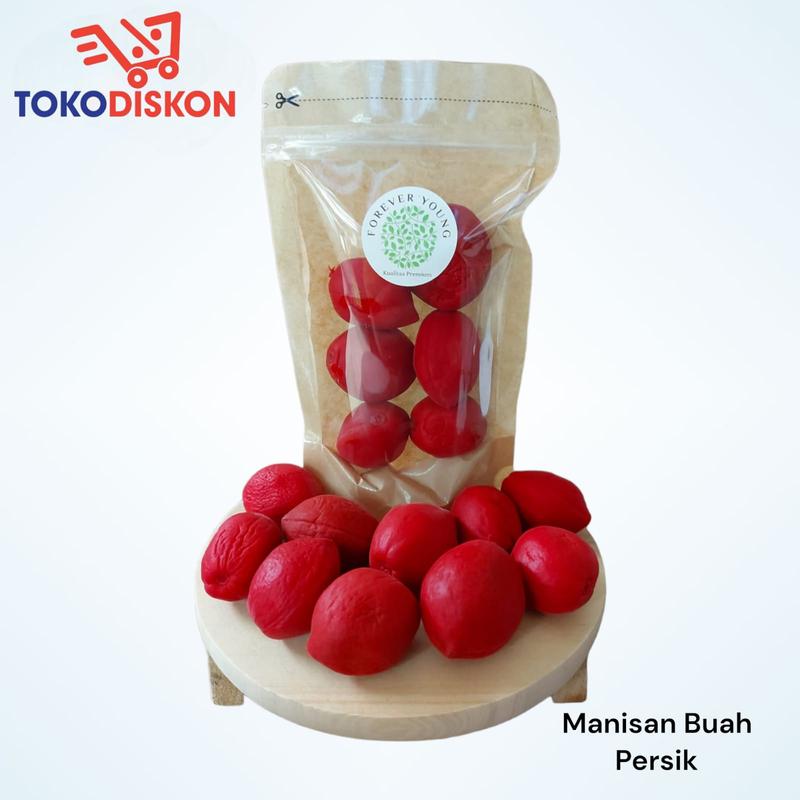 Manisan Buah Persik Merah Impor Red Crunchy Peach Kualitas Premium ...