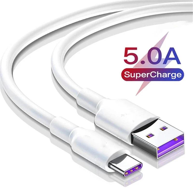 Kabel USB Jenis C, Wayar Pengecasan Pantas 5A, Kabel Wayar USB - TikTok ...