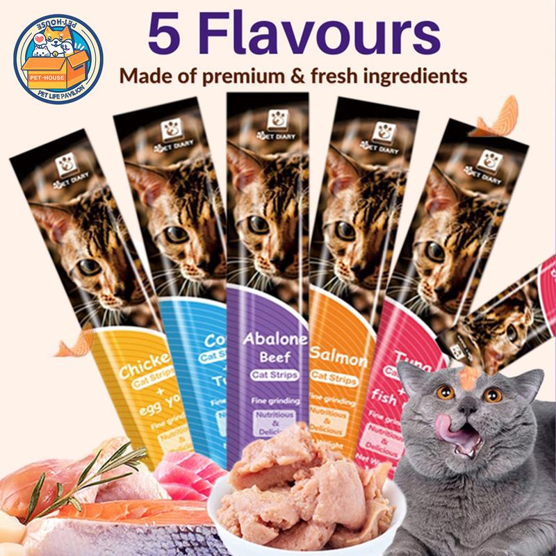 Pet Cat Treats Cat Snacks Cat Food Treats for Kitten 16g Cat - TikTok ...