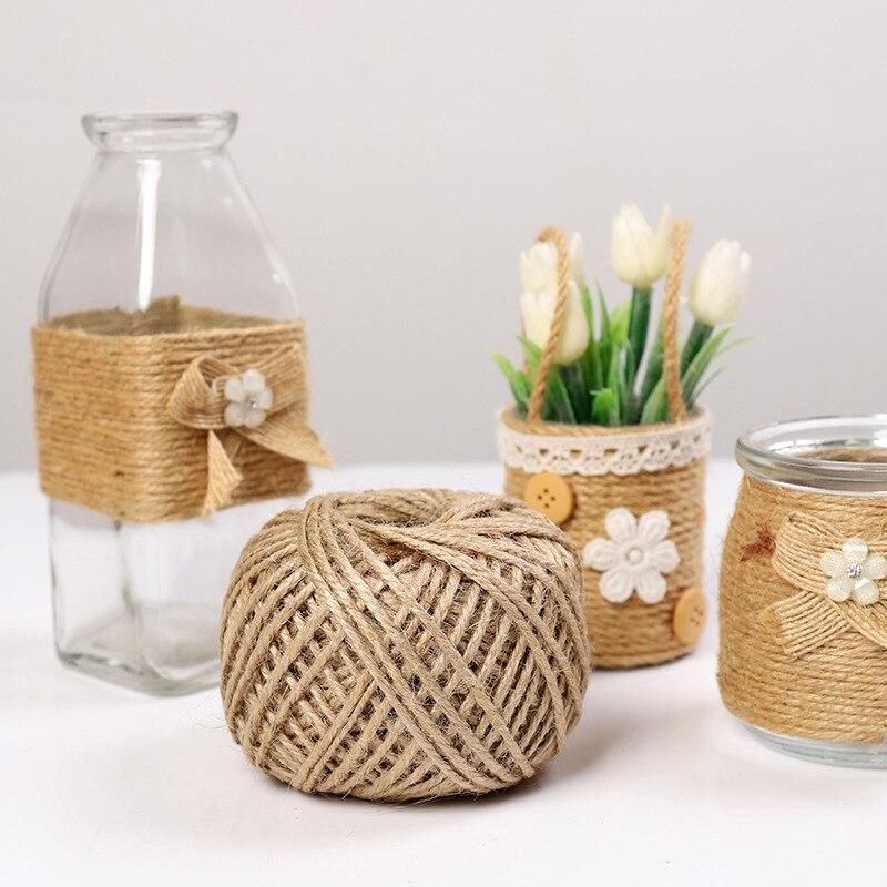 (50m) DIY Crafting Decoration Hemp Jute Rope Natural Jute String ...