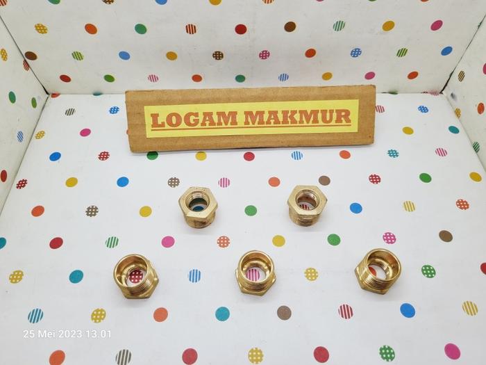 Jual 1 PC - VERLUP 1/2" X 1/4" KUNINGAN / OVERLOOP REDUCER RING (TEBAL ...