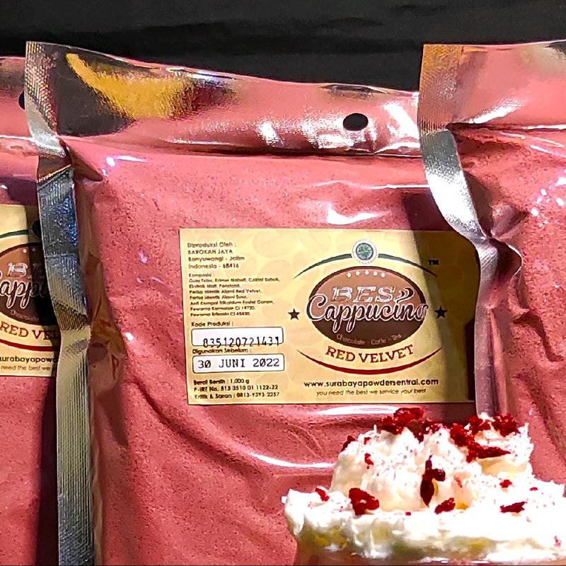 Minuman Rasa Red Velvet (BES Cappucino) - Shop | Tokopedia