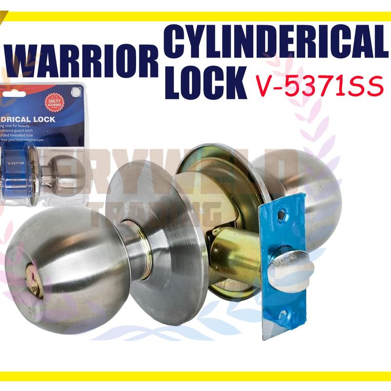 VERYWELD WARRIOR 5371SS KUNCI TOMBOL / Cylindrical Entrance Lockset ...