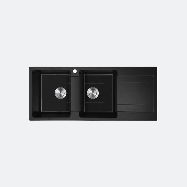 ซิงค์แกรนิต ซิงค์ล้างจานสีดำ รุ่น KNOX 1160/500 BLACK (สีดำ) - TikTok ...